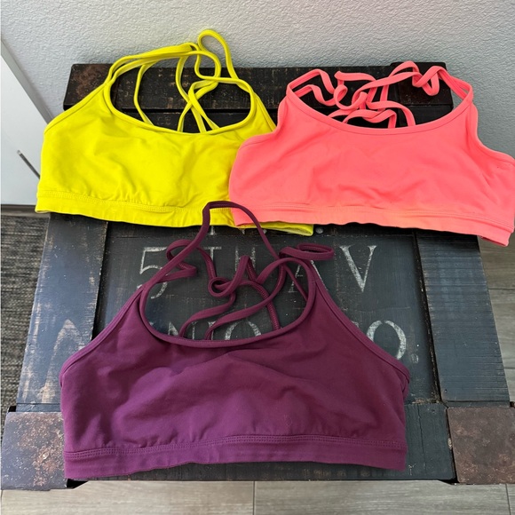 Athleta | Intimates & Sleepwear | Athleta Sports Bra Set Yellow Coral ...